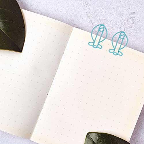 Office Clips, Fish Shape Metal Material Shaped Paper Clips for School