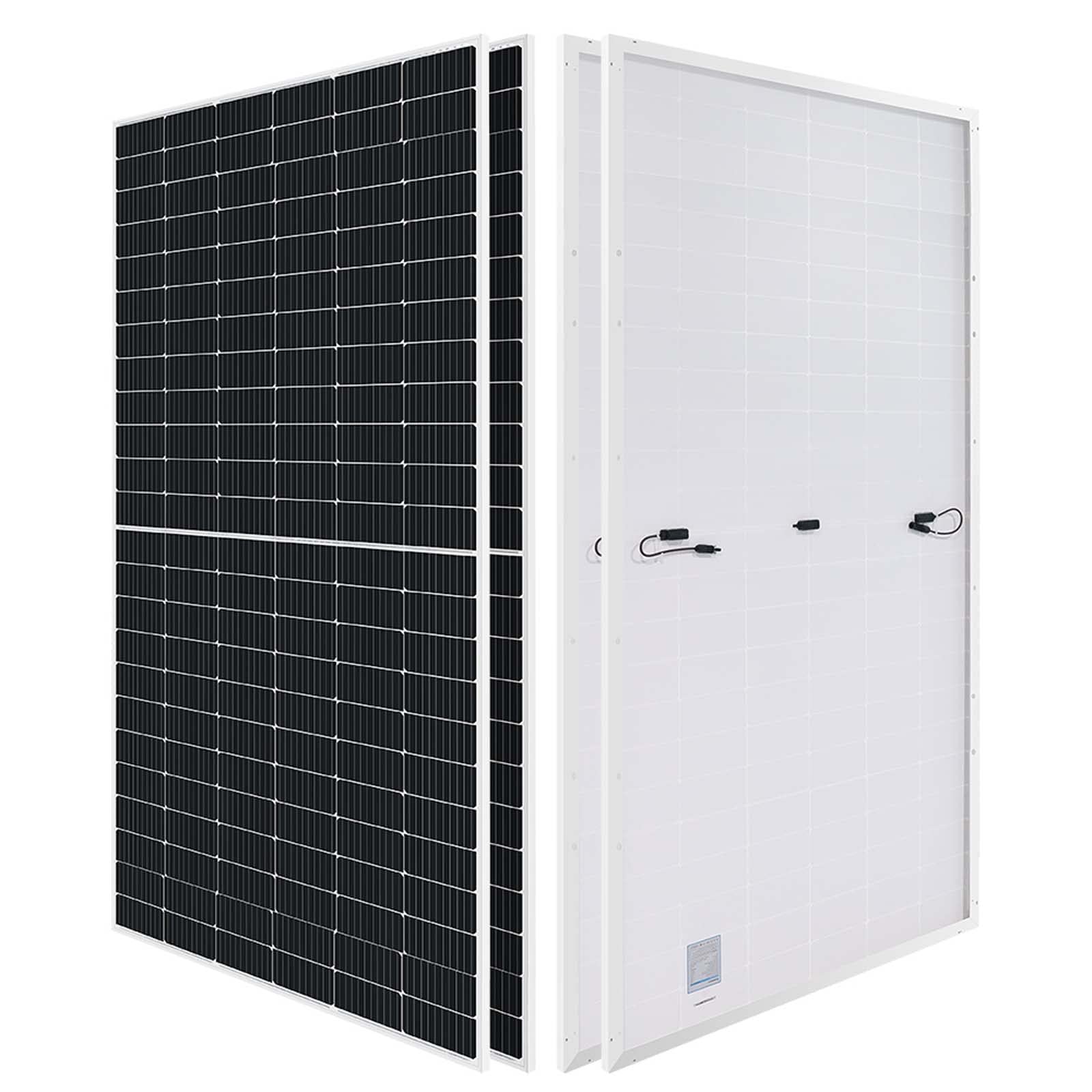 Renogy 2PCS Solar Panel Kit 550 Watts 12/24 Volts Monocrystalline PV Power Charger On/Off-Grid Supplies for Rooftop Charging Station Farm Yacht and Other Off-Grid Applications