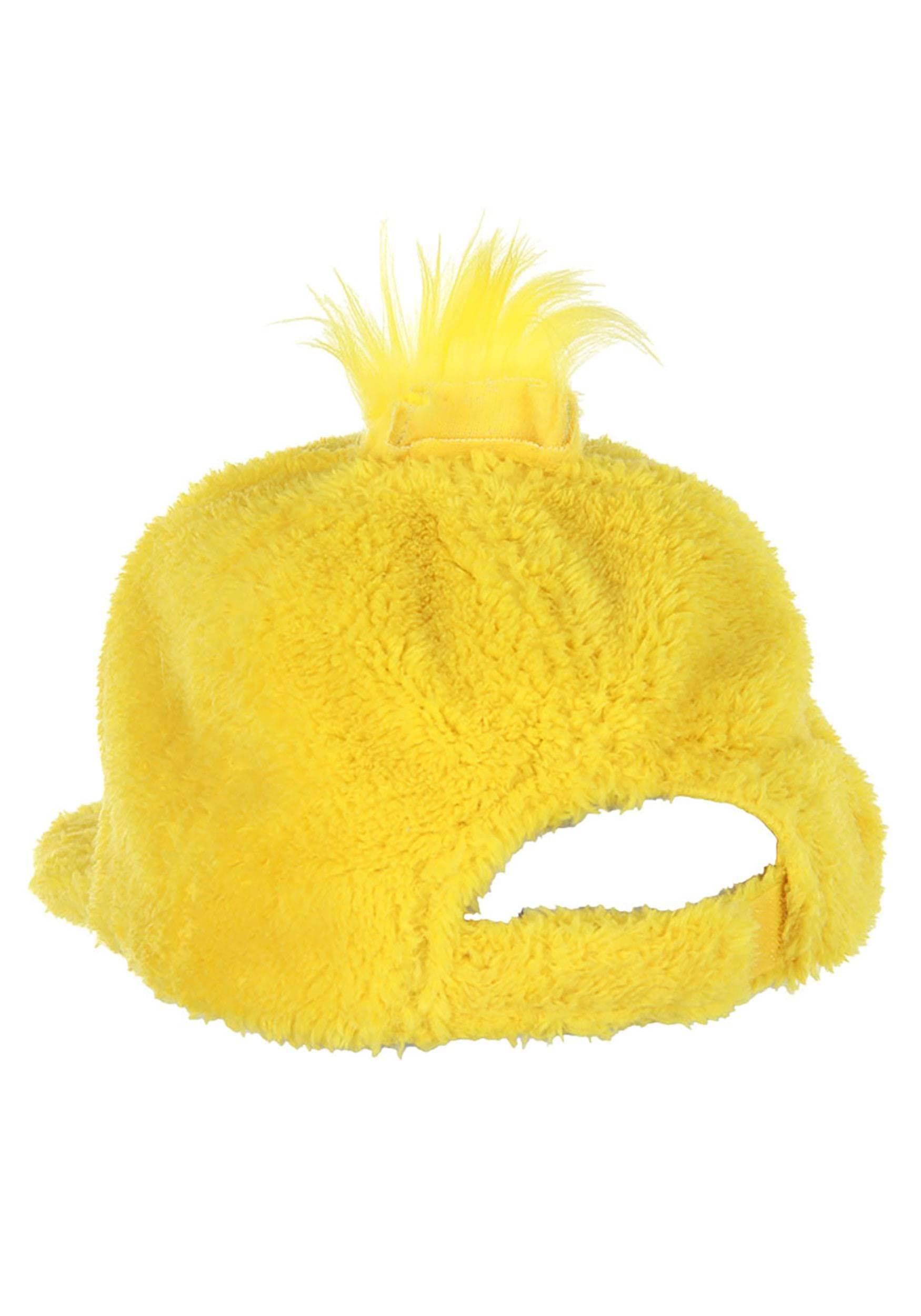 elope Disney Ducky Toy Story Fuzzy Cap - Faux Fur with Embroidered Features - One Size Fits Most - Yellow