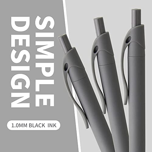 deegtran Pens Bulk, 50 Pack No Bleed Black Click Pens, Wholesale Retractable Ballpoint Pens, Pens Medium Point, Smooth Ink Pens, 1.0MM Black Ink