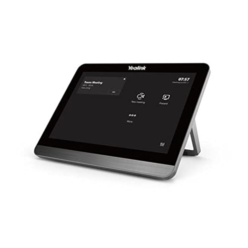 TWA Yealink Bundle of A20-020-TEAMS Zoom Collaboration bar with CTP18 Touch Panel with Microfiber Cloth Works with Zoom, RingCentral, Vonage, Teams Connects to PC, Mac, Cellphones and Softphones