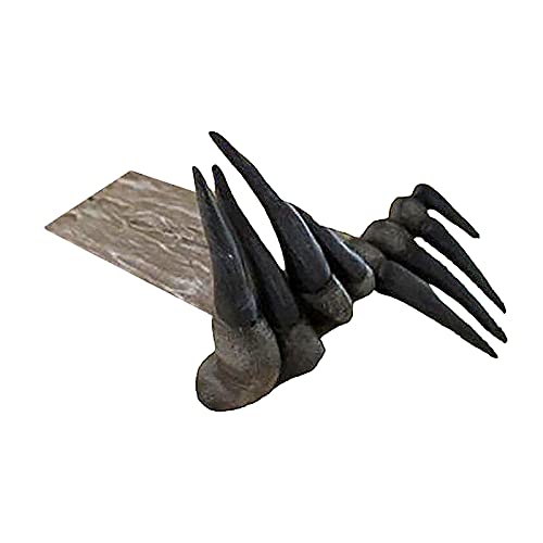 Creative 3D Bookmark - Devil's Hand Halloween Bookmark, Thriller Demon Hand Bookmark, Resin Claw Witch's Hand Festival Decor Novelty Cool Gifts (Black)