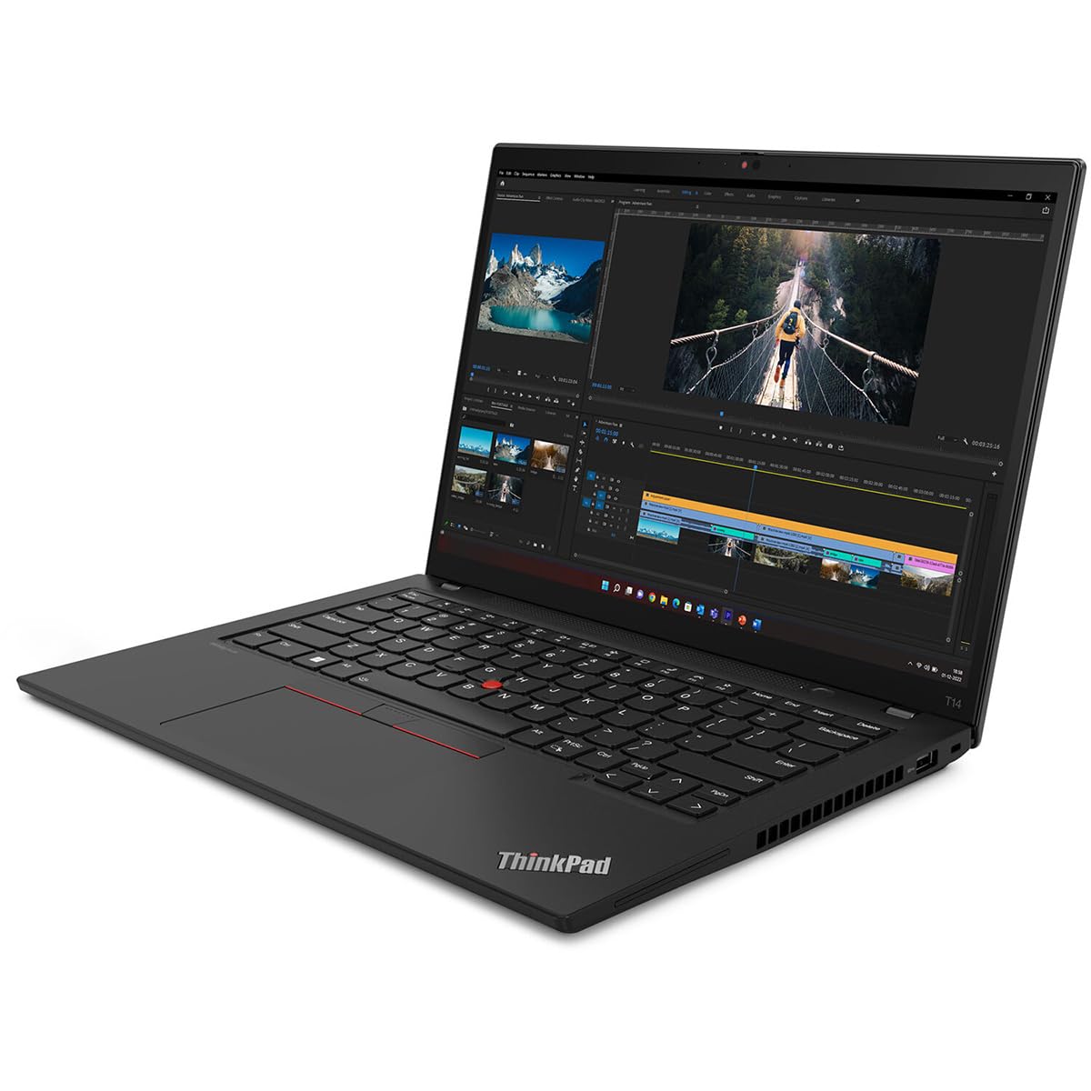Lenovo ThinkPad T14 Gen 4 21HD0088US 14" Notebook - WUXGA - 1920 x 1200 - Intel Core i7 13th Gen i7-1365U Deca-core (10 Core) - 16 GB Total RAM - 16 GB On-Board Memory - 512 GB SSD - Thunder Black