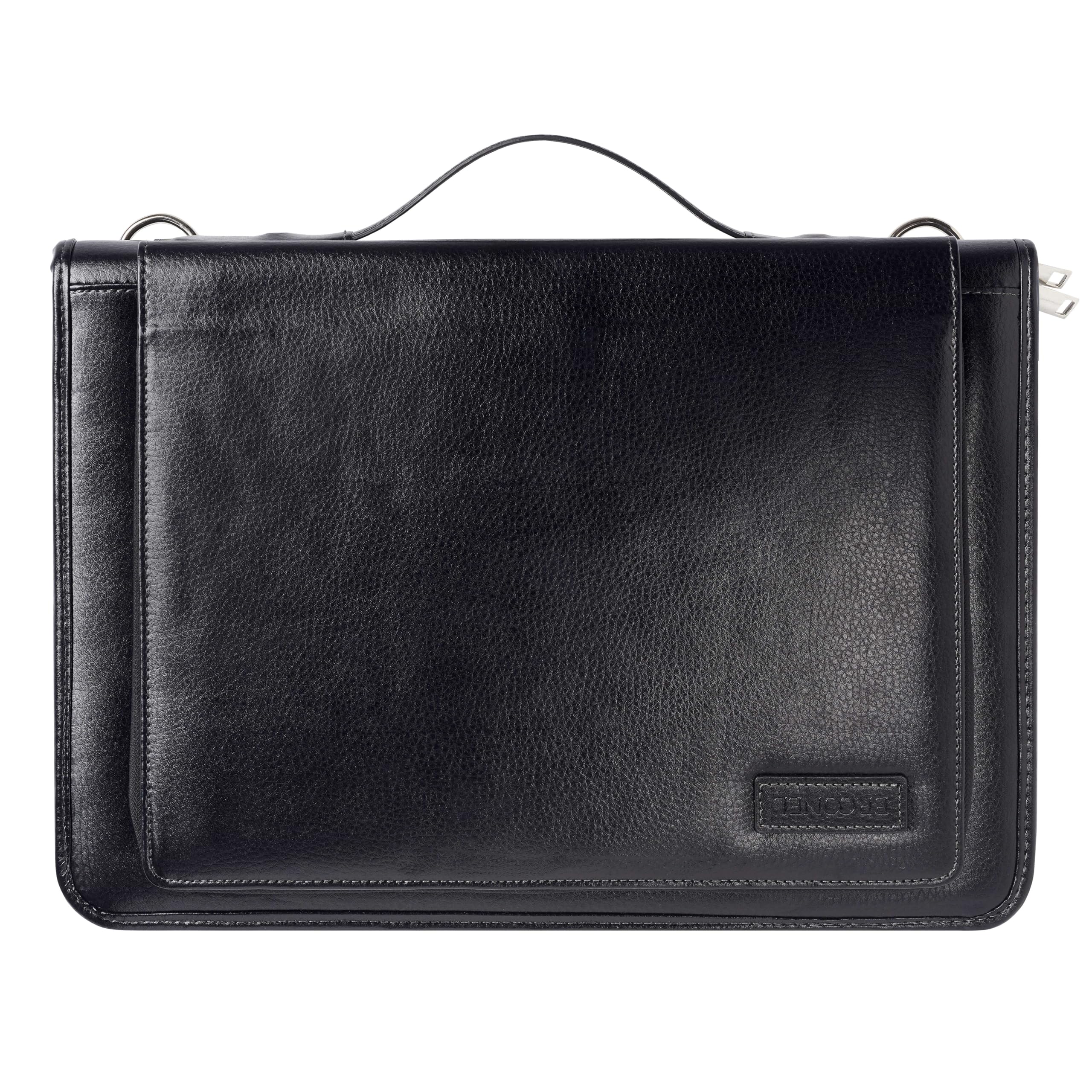 Broonel Black Leather Laptop Messenger Case - Compatible with HP EliteBook 835 G9 13" Touch WUXGA Laptop
