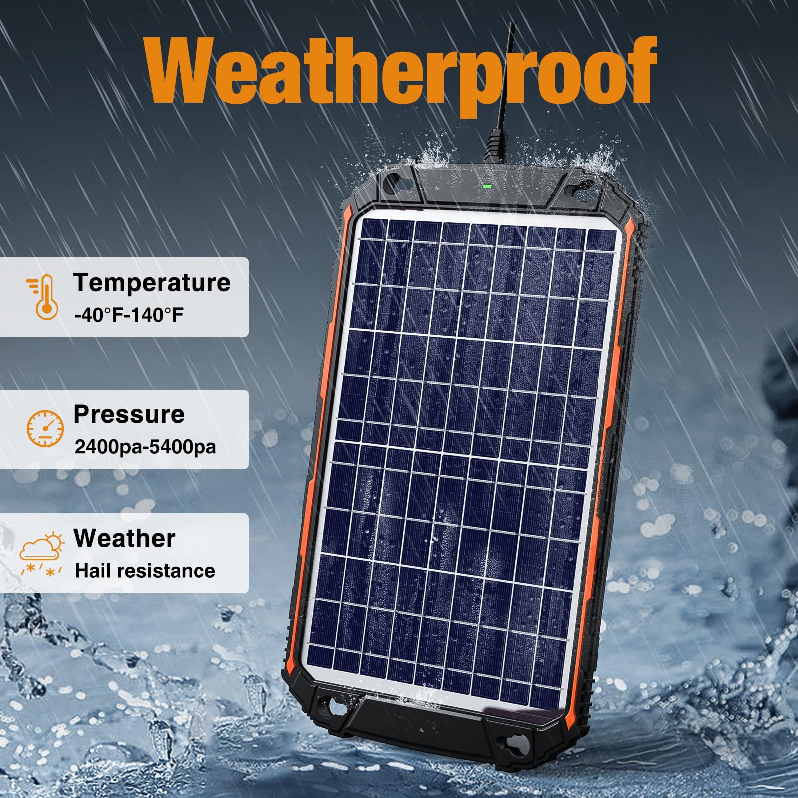 GROPOW 10W 12V Solar Battery Trickle Charger Maintiner, Built-in Smart MPPT Charge Cntroller, Waterproof 10 Watt 12 Volt Solar Panel Charging Kits for Car Auto Boat Marine RV Trailer Motorcycle, etc