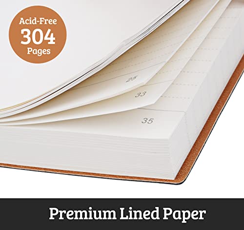 Lined Notebook Journal Softcover, B5 Thick Leather Journal with Lined Paper 100gsm, Lined Journal for Women, Large College Ruled Journals Notebooks for Writing, Men Work, 7.6'' X 10'' - 304 Pages Pink