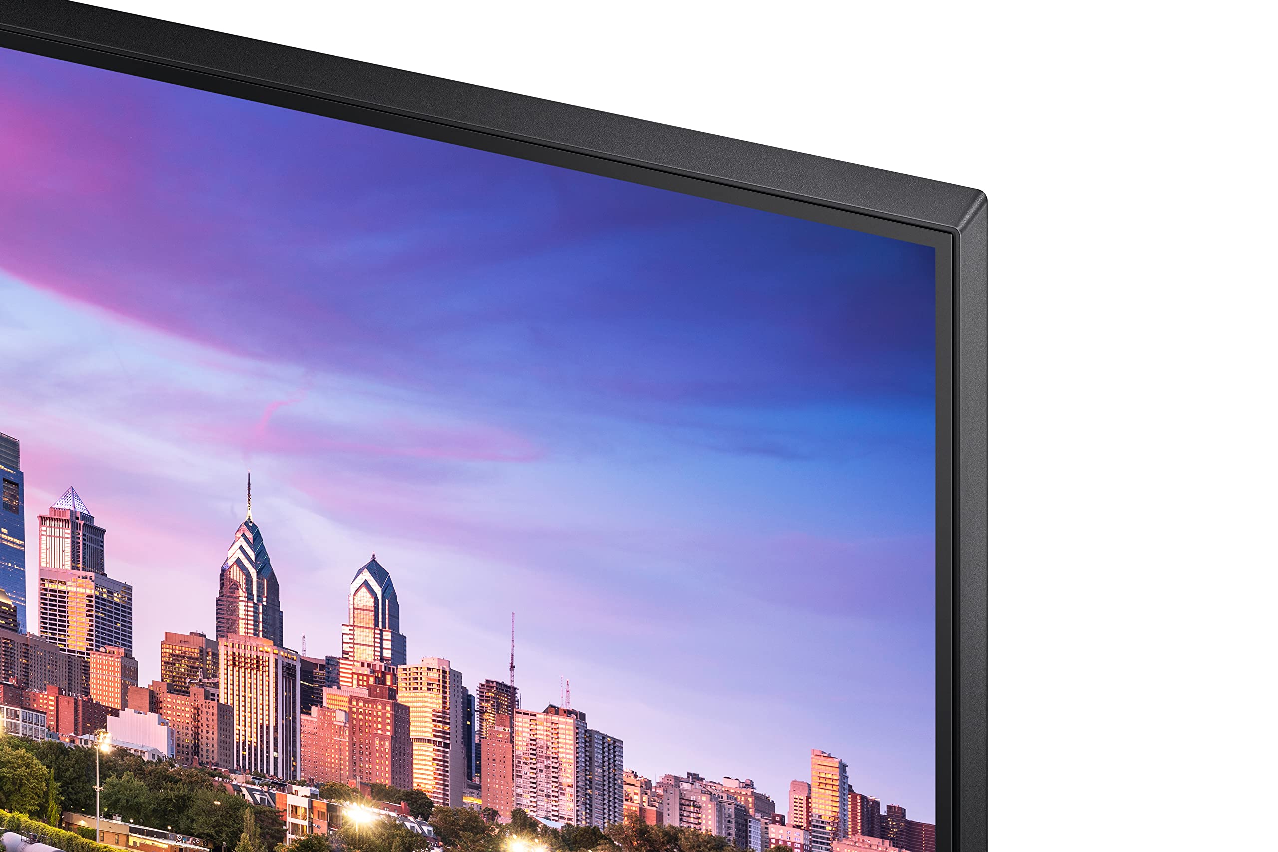 SAMSUNG FT45 Series 24-Inch WUXGA 1920 x 1200 Computer Monitor, 75Hz, IPS Panel, HDMI, DisplayPort, DVI, USB Hub, Built-in Speakers, Height Adjustable Stand, 3 Yr WRNTY (LF24T454GYNXZA),Black