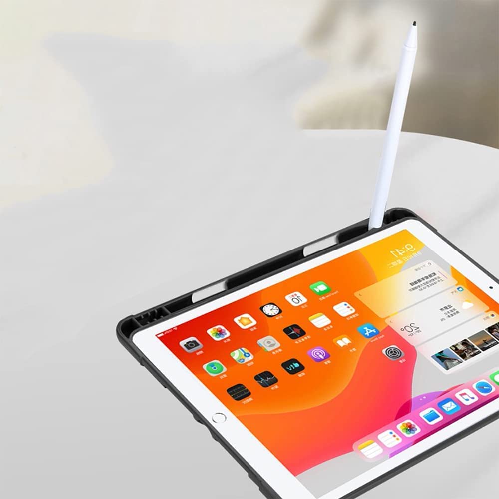 Wugao New iPad Pro 12.9 Case 2021(5th Gen) with Pencil Holder,Sea Waves Dark Sky Auto Wake/Sleep Feature Standing Cover