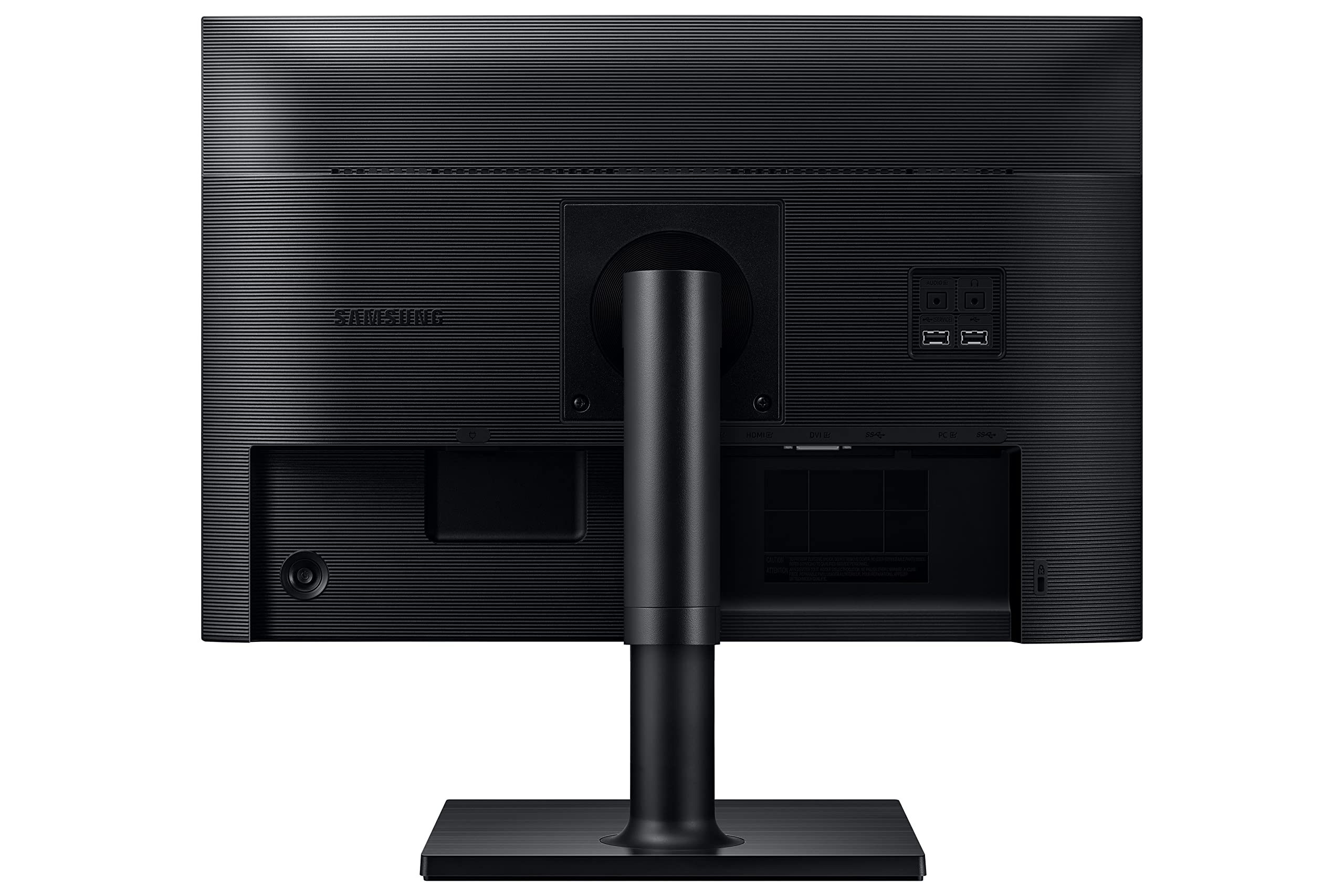 SAMSUNG FT45 Series 24-Inch WUXGA 1920 x 1200 Computer Monitor, 75Hz, IPS Panel, HDMI, DisplayPort, DVI, USB Hub, Built-in Speakers, Height Adjustable Stand, 3 Yr WRNTY (LF24T454GYNXZA),Black