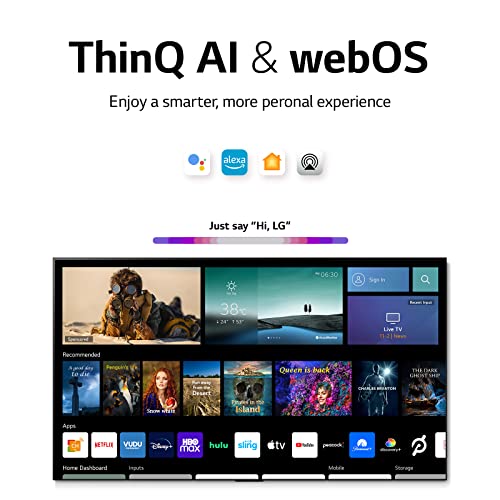 LG B2 Series 65-Inch Class OLED Smart TV OLED65B2PUA, 2022 - AI-Powered 4K, Alexa Built-in
