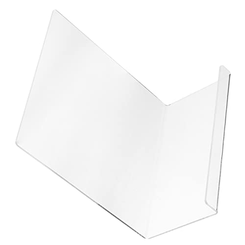 ULTECHNOVO 3pcs Transparent Tablet Holder Book Display Stand Music Folder Shelves for Books File Folder Organizer Office Bookends Desktop Bookend Material Student Acrylic Shelf Book Stoppers