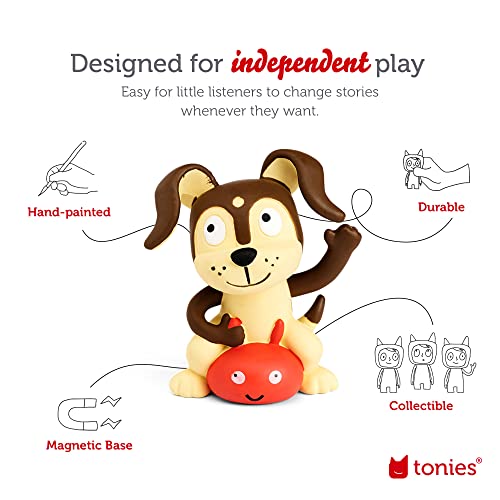 Toniebox Audio Player Starter Set with Chase, Skye, Marshall, and Playtime Puppy - Listen, Learn, and Play with One Huggable Little Box - Light Blue