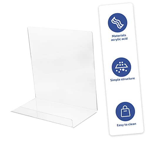 ULTECHNOVO 3pcs Transparent Tablet Holder Book Display Stand Music Folder Shelves for Books File Folder Organizer Office Bookends Desktop Bookend Material Student Acrylic Shelf Book Stoppers