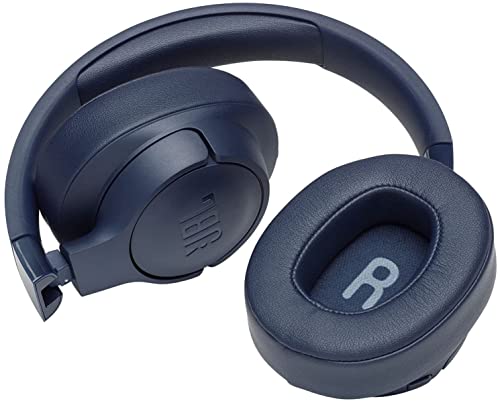JBL Tune 750BTNC - On-Ear Wireless Bluetooth Headphones with Noise Cancellation, Includes LED Flashlight Key Chain Bonus (Blue)