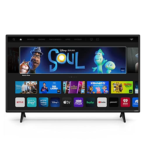 VIZIO 32-inch D-Series Full HD 1080p Smart TV with Apple AirPlay and Chromecast Built-in, Screen Mirroring for Second Screens, & 150+ Free Streaming Channels, D32f-J04, 2021 Model (Renewed)