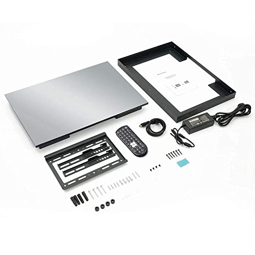 【H2 Chip Android 11.0 System & 500 cd/㎡ High-Brightness 2023 Model】Haocrown 21.5-Inch Touchscreen Bathroom TV IP66 Waterproof Smart Mirror TV 1080P LED TV Built-in ATSC Tuner Wi-Fi Bluetooth(8GB+64GB)
