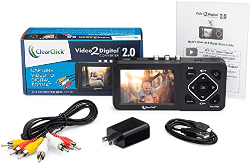 ClearClick Video to Digital Converter 2.0 (Second Generation) - Record Video from VCR's, VHS Tapes, AV, RCA, Hi8, Camcorder, DVD, Gaming Systems