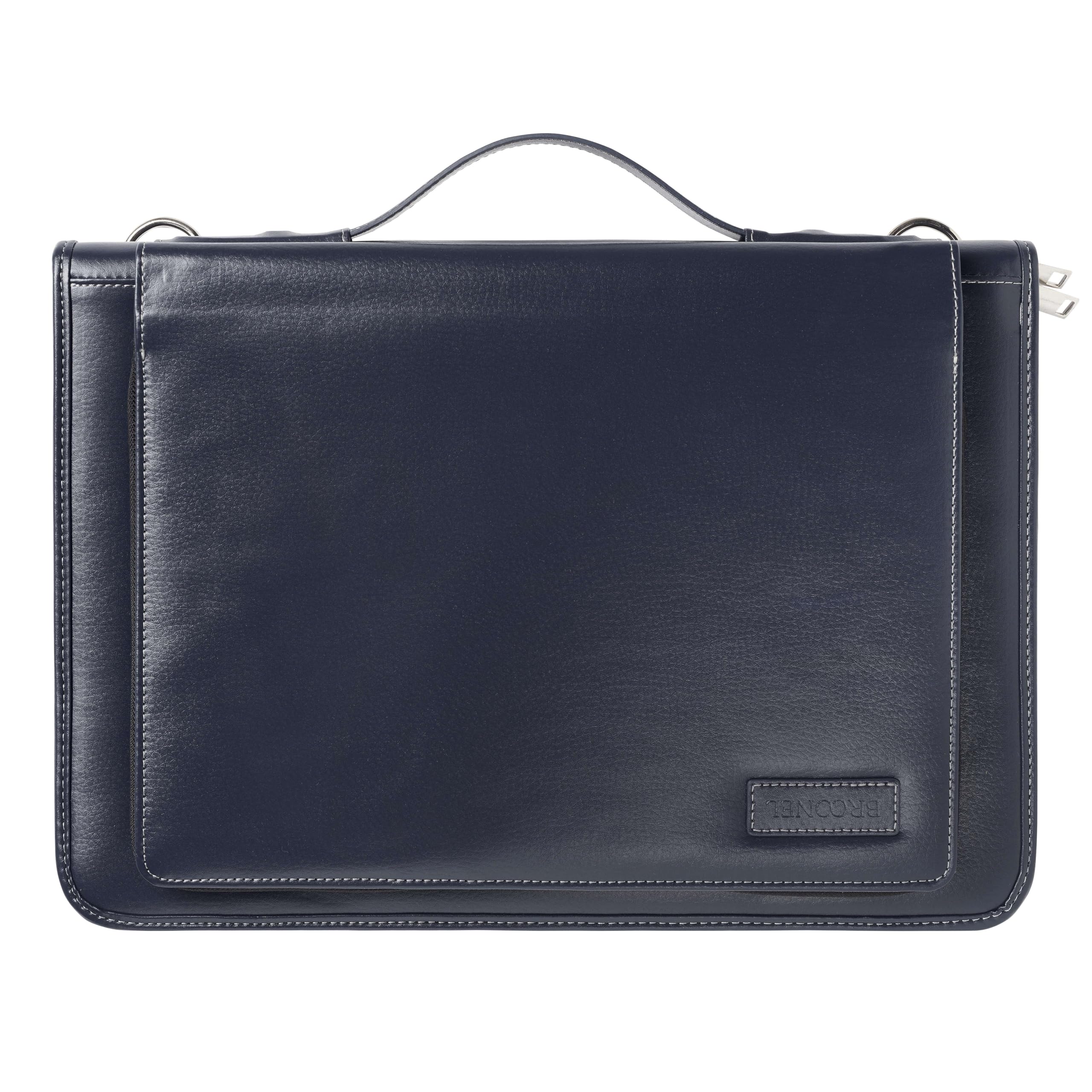 Broonel Blue Leather Laptop Messenger Case - Compatible with ASUS Vivobook 16X M1603QA 16.0 WUXGA Laptop