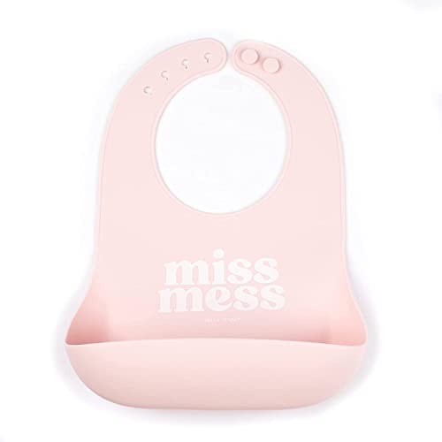 Bella Tunno Wonder Bib – Waterproof Silicone Bibs for Boys & Girls, Non-toxic & BPA Free Silicone Baby Bibs & Toddler Bibs with Adjustable Neck, Easy to Clean (Miss Mess)