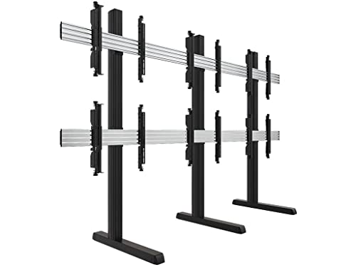 Atdec 3 x 2 freestanding Floor Mount (118.1 Rails, 70.87 Posts) - 660 lb Load Capacity - Floor, F