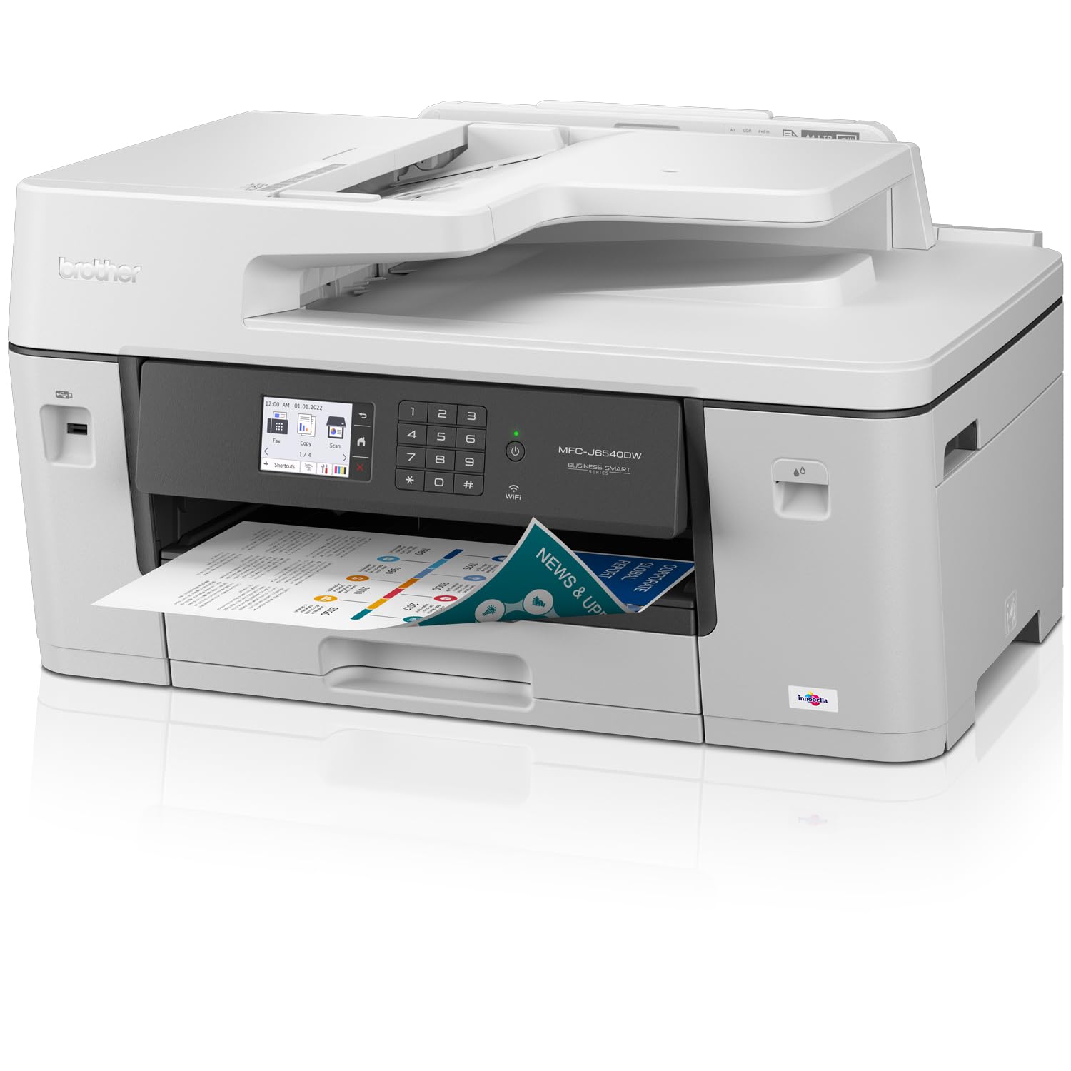 Brother MFC-J6540DW White Business Color Inkjet All-in-One Printer β Print, scan, Copy or fax up to 11βx17 (Ledger) Size Paper