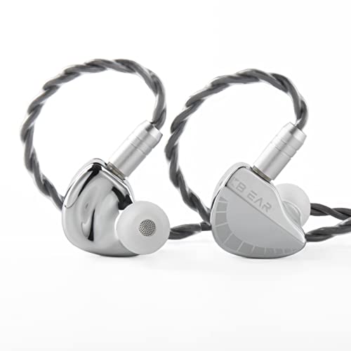 KBEAR Qinglong in Ear Wired Headphone,PU+PEEK Double-Layer Composite Diaphragm in Ear Monitor Stage IEM,Noise Cancellation HiFi Headset with Detachable Cable for Singer Musicial