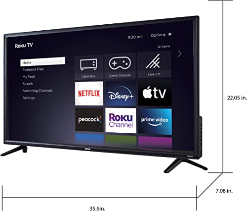 RCA 40-inch Full HD 1080p Roku Smart LED TV - RTR4061, 2021 Model