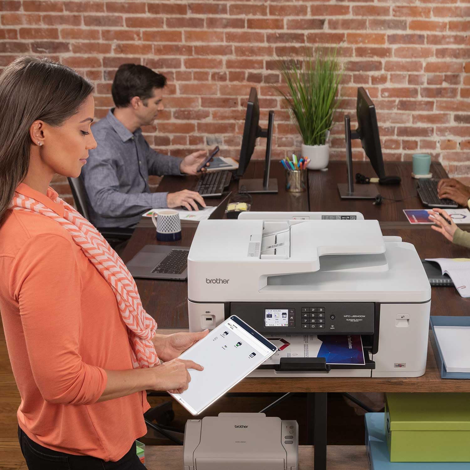 Brother MFC-J6540DW White Business Color Inkjet All-in-One Printer β Print, scan, Copy or fax up to 11βx17 (Ledger) Size Paper