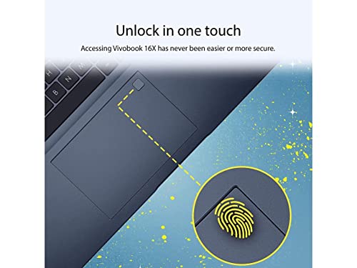 ASUS Vivobook 16X 16 WUXGA 16:10 Slim Laptop AMD Ryzen 5 5600H AMD Radeon Graphics USB Type-C Wi-Fi6 Bluetooth5.0 Backlit KB Fingerprint Reader Windows Hello Win11 w/HDMI(40GB RAM | 2TB SSD)