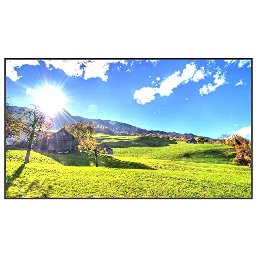 KUVAVISION True 1500 Nits 49 Inch 4K UHD HDR Full Shade Sun Readable Smart Outdoor TV with HDMI, USB, WiFi, 40W Sound Bar and Wall Mount, Black