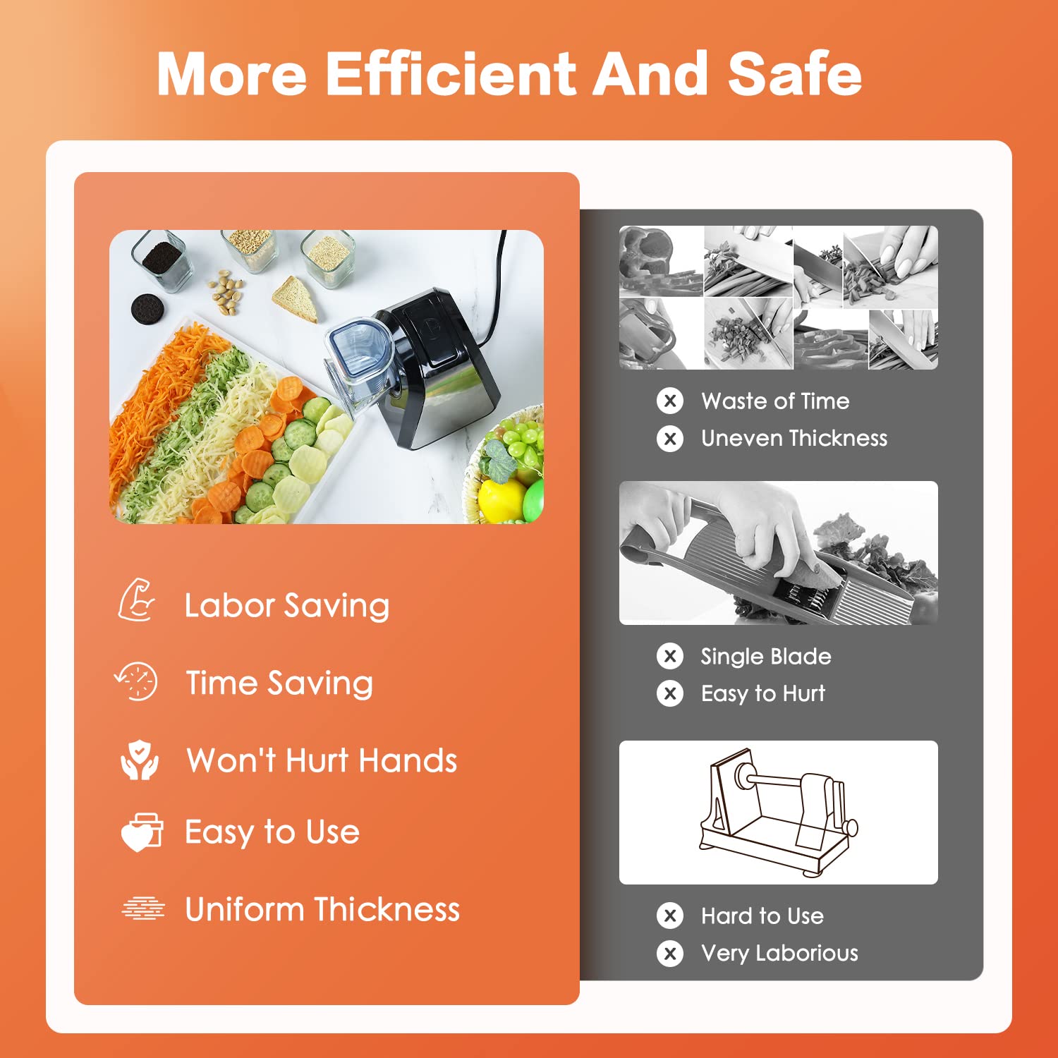 LynTorin Electric Cheese Grater, Electric Slicer/Shredder for Vegetable Fruits, One-Touch Control Electric Salad Maker Machine with 5 Attachments,Electric Vegetable Graters for Home Use
