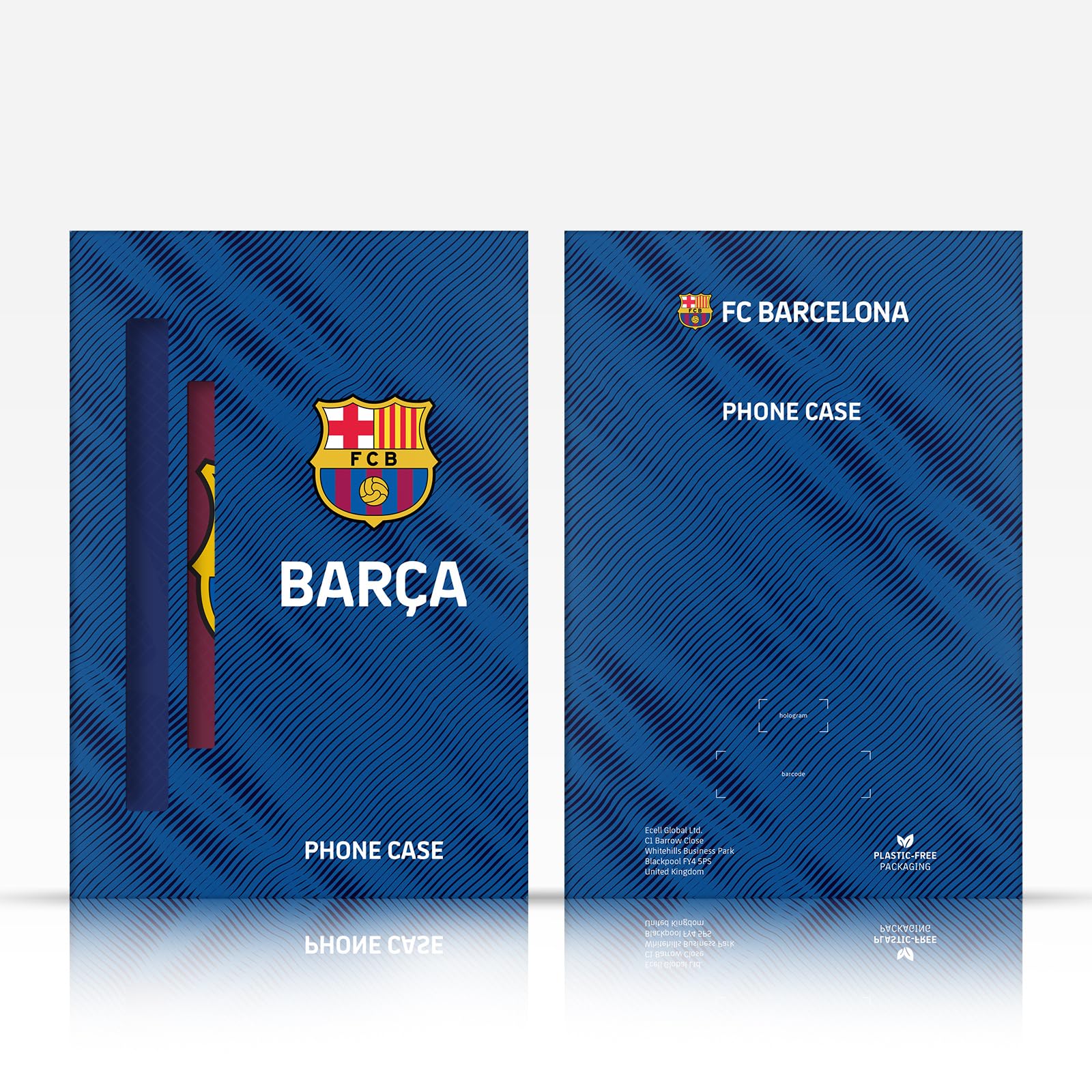 Head Case Designs Officially Licensed Custom Customized Personalized FC Barcelona Third 2023/24 Kit Leather Book Wallet Case Cover Compatible with Apple iPad Pro 11 2020/2021 / 2022