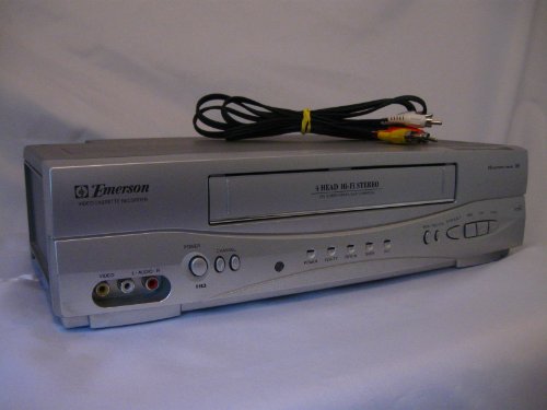 Emerson EWV603 4 Head HIFI Stereo ON-SCREEN MENU Video Player / Recorder (VCR) with 19 Micron Heads
