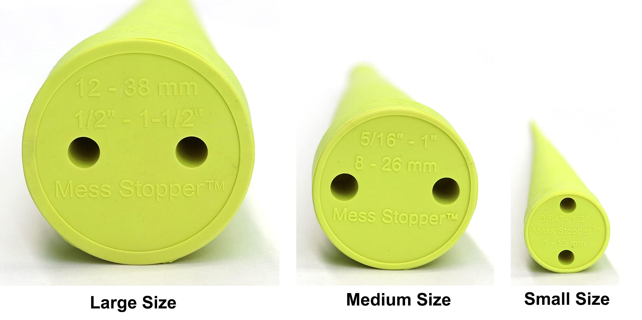 Mess Stopper Universal Rubber Plugs and Caps for Hydraulic Oil Hoses and Fittings to Prevent Leaks, 4 Large, 4 Medium, 12 Small Size