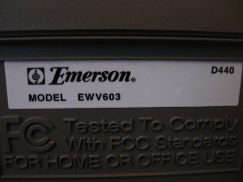 Emerson EWV603 4 Head HIFI Stereo ON-SCREEN MENU Video Player / Recorder (VCR) with 19 Micron Heads