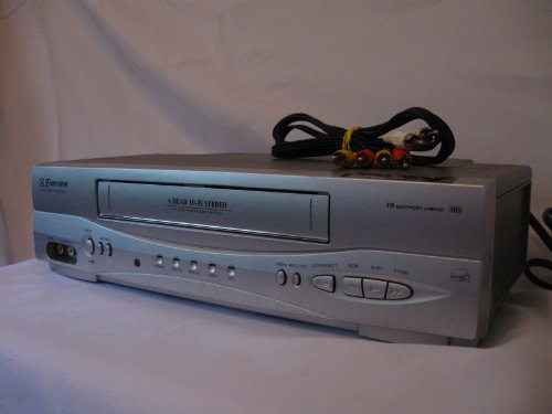 Emerson EWV603 4 Head HIFI Stereo ON-SCREEN MENU Video Player / Recorder (VCR) with 19 Micron Heads