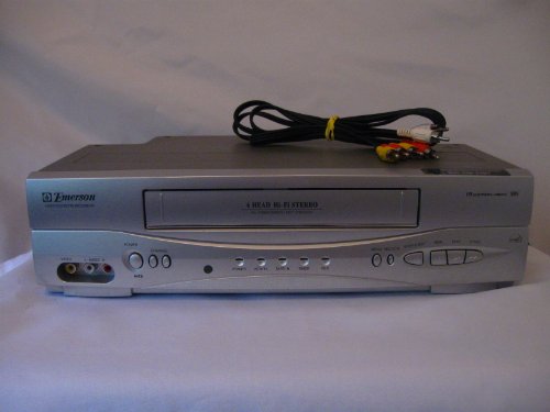 Emerson EWV603 4 Head HIFI Stereo ON-SCREEN MENU Video Player / Recorder (VCR) with 19 Micron Heads