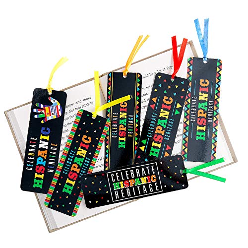 Hispanic Heritage Bookmarks - Teacher School Supplies, Rewards and Handouts - 24 Pieces