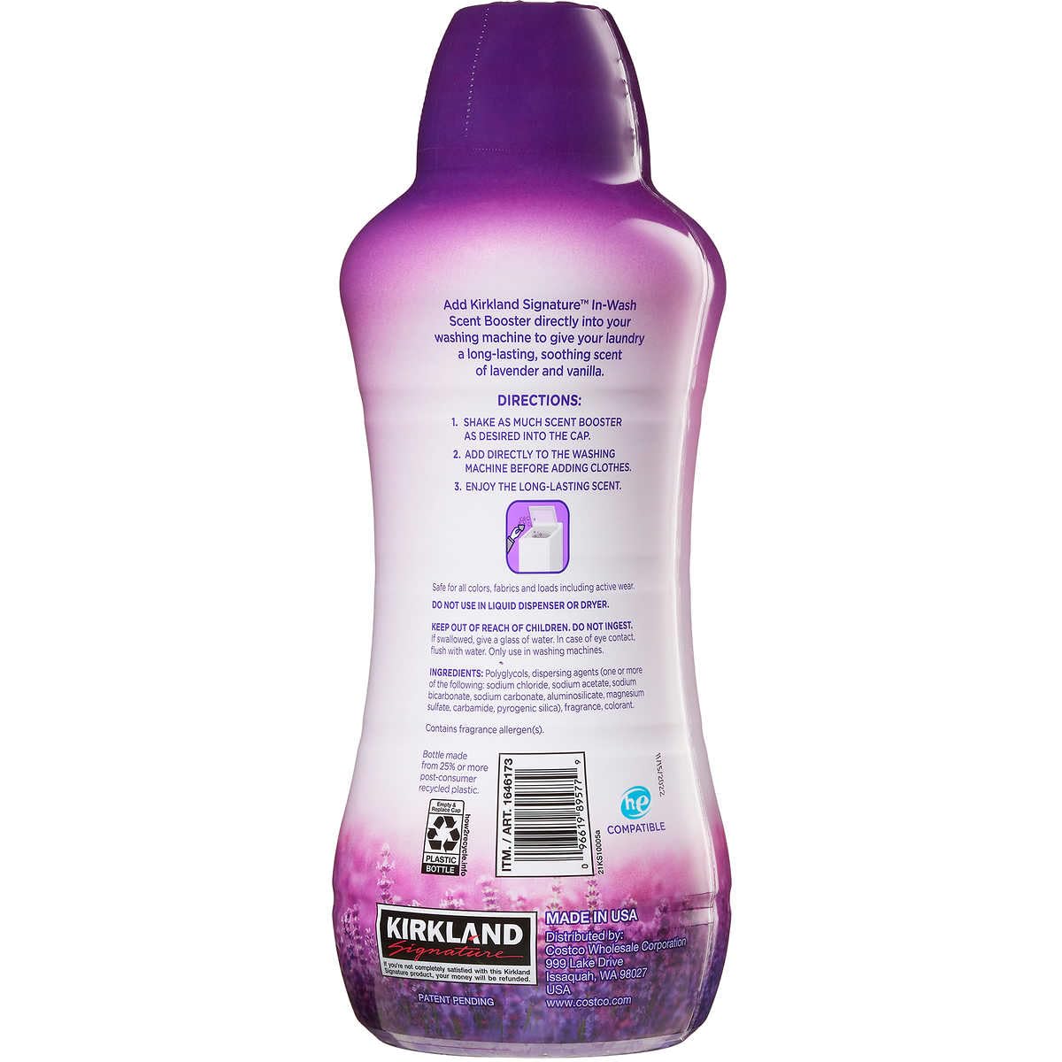 Kirkland Signature Made in USA Ultra Fresh In-Wash Scent Beads, Lavender Vanilla - 37.5 Ounce