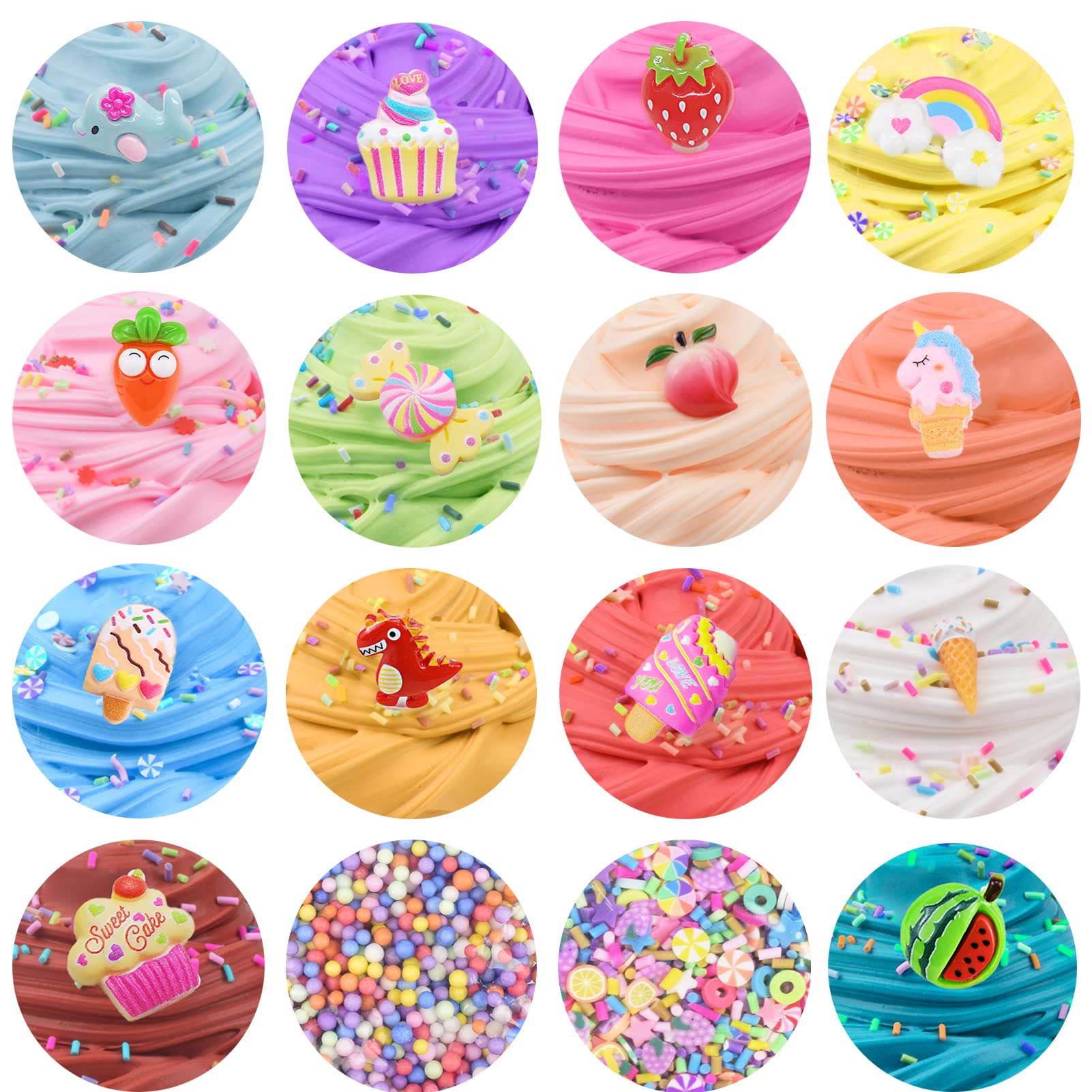 14 Pack Slime Kit Super Mini Butter Slime,Scented Funny Slimes,Soft and Non-Sticky for Girls and Boys,Party Favor Gifts
