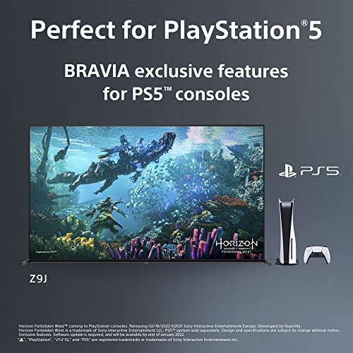 Sony Z9J 75 Inch TV: BRAVIA XR Full Array LED 8K Ultra HD Smart Google TV with Dolby Vision HDR and Alexa Compatibility XR75Z9J- 2021 Model