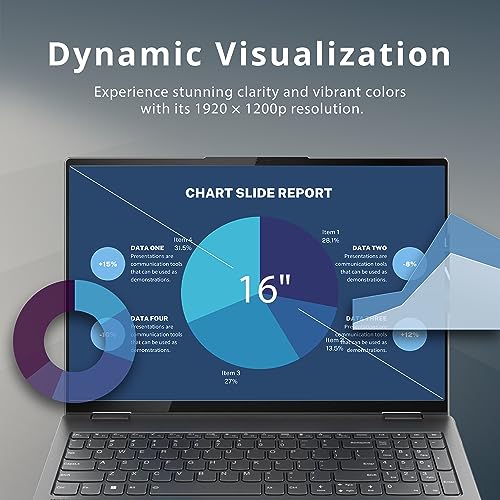 Lenovo Yoga 7i 16" WUXGA 2-in-1 Touchscreen Laptop, Intel Core i5-1335U, 8GB LPDDR5 RAM, 256GB SSD, Backlit Keyboard, Fingerprint Reader, Intel Iris Xe, FHD Webcam, Grey, Win 11, 32GB USB Card