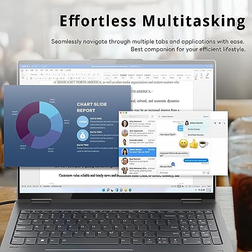 Lenovo Yoga 7i 16" WUXGA 2-in-1 Touchscreen Laptop, Intel Core i5-1335U, 8GB LPDDR5 RAM, 256GB SSD, Backlit Keyboard, Fingerprint Reader, Intel Iris Xe, FHD Webcam, Grey, Win 11, 32GB USB Card