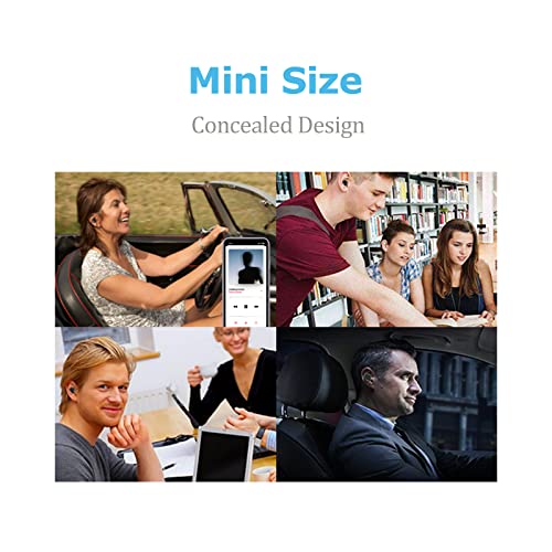 MALIHOO Mini Bluetooth Earbud Small Wireless Invisible Headphone,Single Earphone with 6 Hour Playtime for iPhone and Android Smart Phones PC TV Audiobook