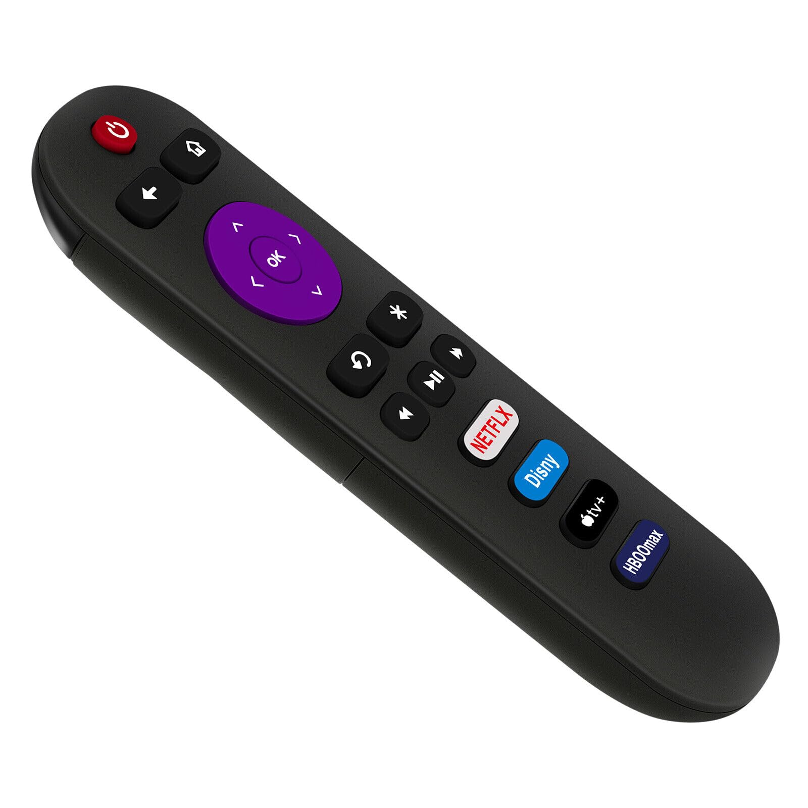 Amtone RC280 OEM Replacement Universal TV Remote Control Compatible with All TCL Roku TVs. 【Only Works with Roku TVs, Not for Roku Stick and Roku Box】 (Netflix/Disney/AppleTV/HBOMAX)