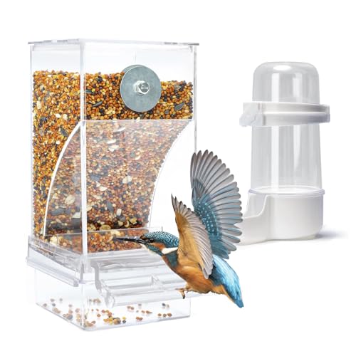 VERTUPET Anti Spill Bird Feeder for Multiple Pets, Polyester Material, No Mess