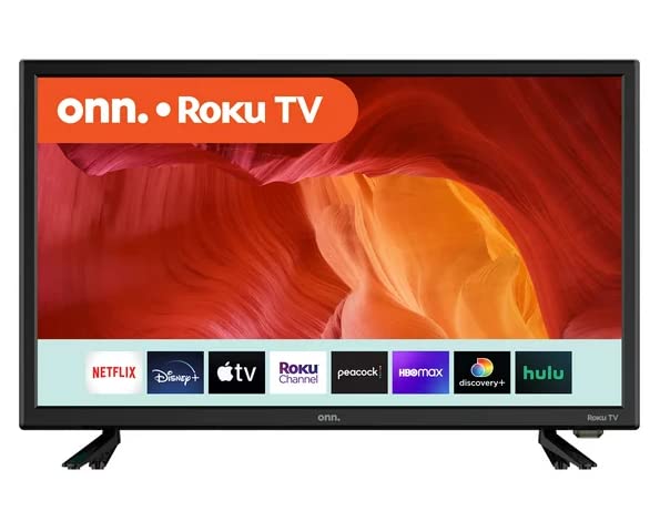 ONN 24-Inch Class HD (720P) LED Smart TV Compatible with Netflix, Disney+, Apple TV, YouTube and Works with Google Assistant - 100012590
