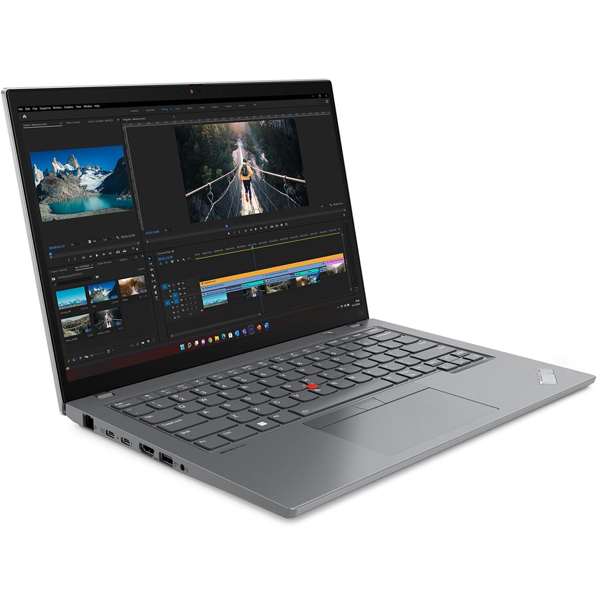 Lenovo ThinkPad T14 Gen 4 21HD0028US 14" Notebook - WUXGA - 1920 x 1200 - Intel Core i5 13th Gen i5-1335U Deca-core (10 Core) - 16 GB Total RAM - 16 GB On-Board Memory - 512 GB SSD - Storm Gray