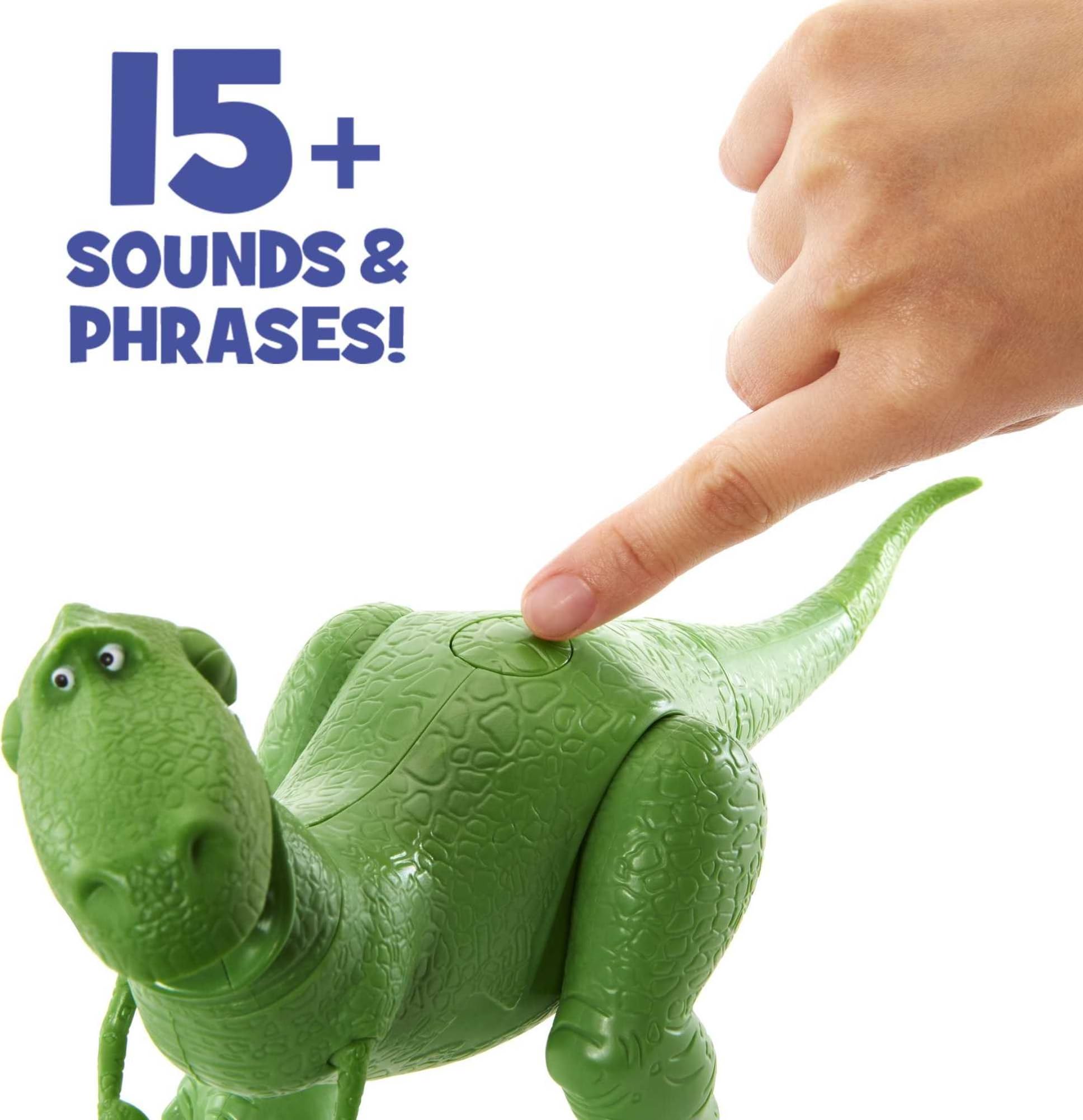 Toy Story 4 4 True Talkers Rex Figure, 7.8 in / 19.81 cm-Tall Posable, Talking Character Figure with Authentic Movie-Inspired Look and 15+ Phrases, Gift for Kids 3 Years and Older