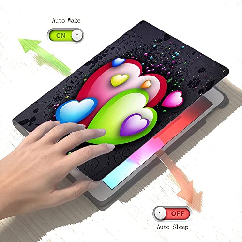 Wugao Wugao Case for 2021 iPad Pro 12.9 inch Gen 5-Slim Protective Case Sleep/Wake Cover,Animals Wolf A039 Auto Wake/Sleep Cover